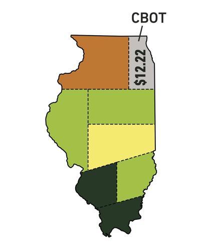 Soybean basis map | | farmweeknow.com