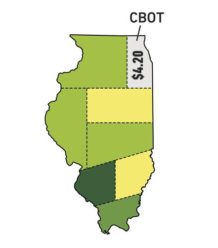 Corn basis map | | farmweeknow.com