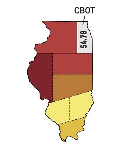 Corn basis map | | farmweeknow.com