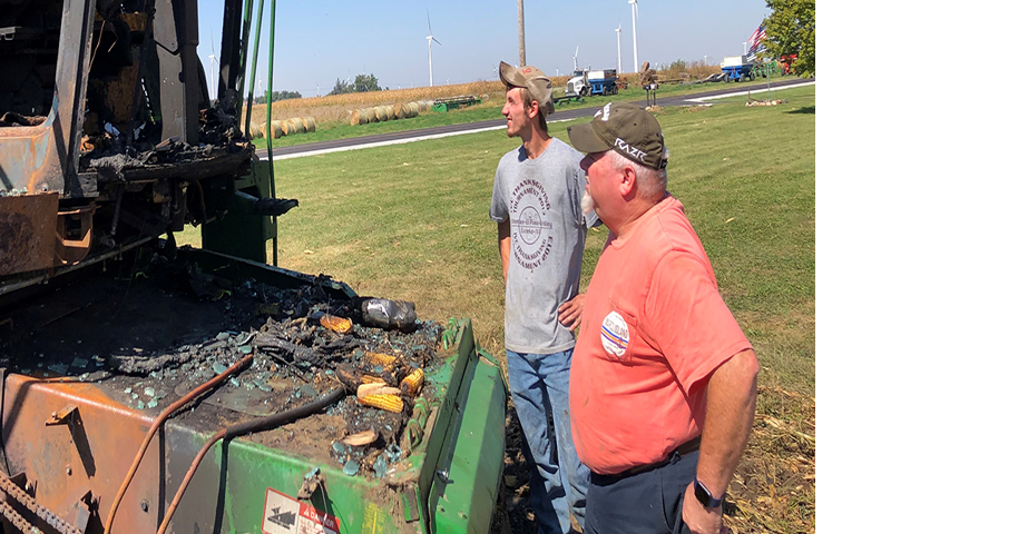 Combine fire puts things in whole new light | General | farmweeknow.com