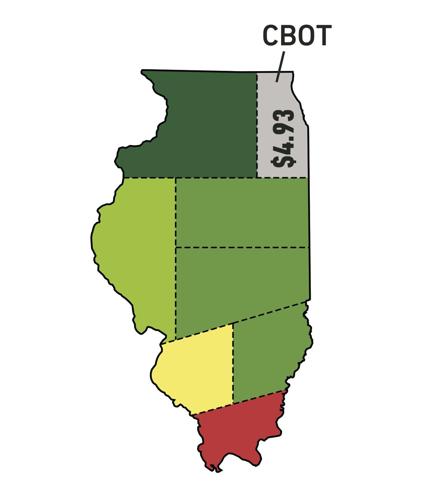 Corn basis map | | farmweeknow.com