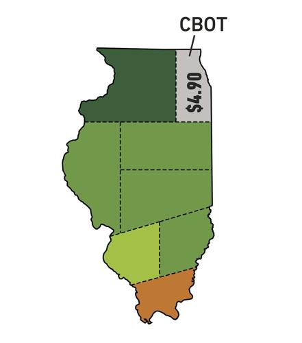 Corn basis map | | farmweeknow.com