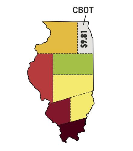 Soybean basis map | | farmweeknow.com