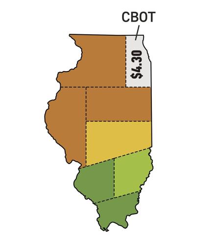 Corn basis map | | farmweeknow.com