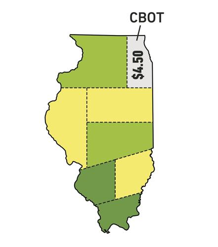 Corn basis map | | farmweeknow.com