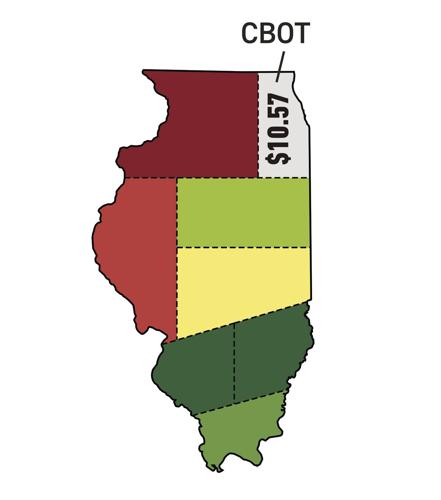 Soybean basis map | | farmweeknow.com