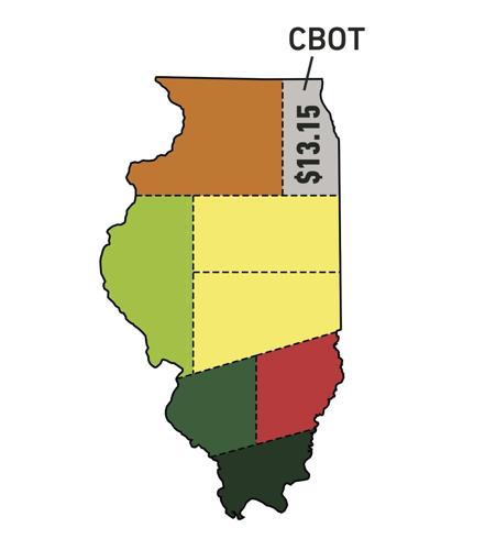 Soybean basis map | | farmweeknow.com
