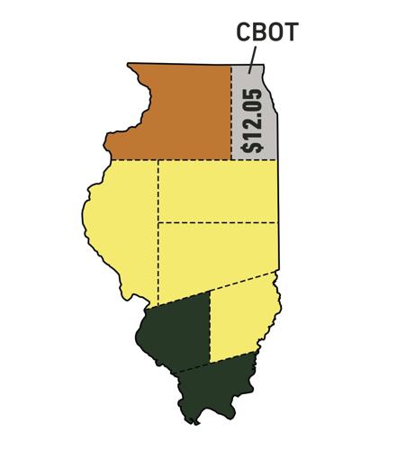 soybean basis map | | farmweeknow.com