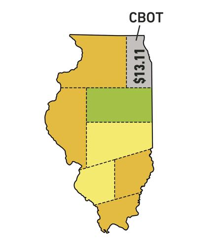 Soybean basis map | | farmweeknow.com