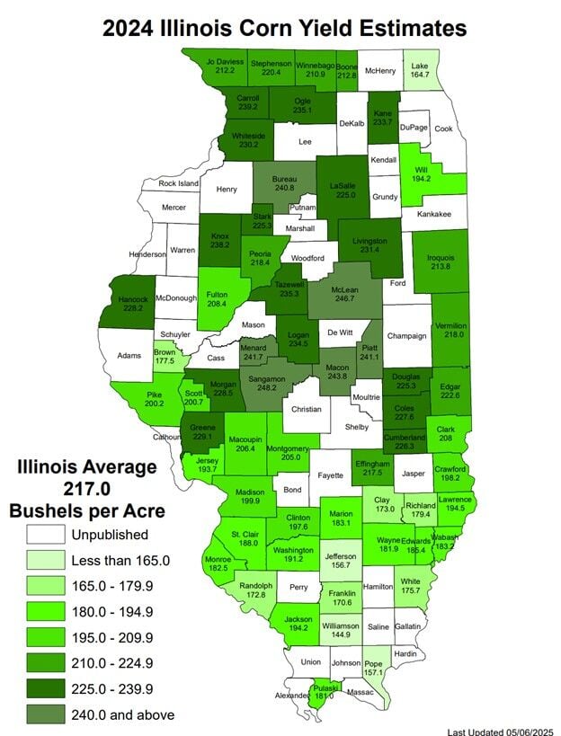 Illinois county crop yields among top in nation | Profitability ...