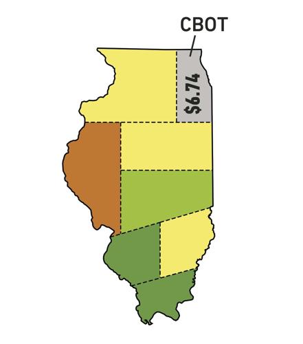 Corn basis map | | farmweeknow.com