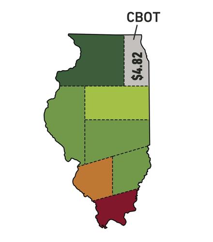 Corn basis map | | farmweeknow.com