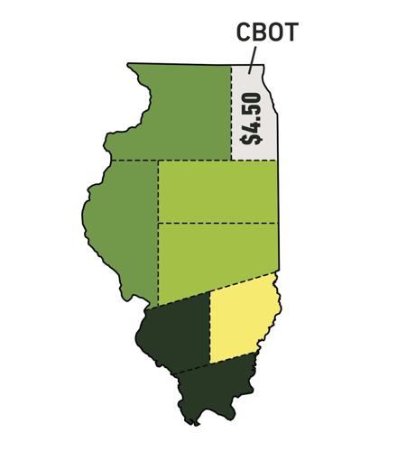 Corn basis map | | farmweeknow.com
