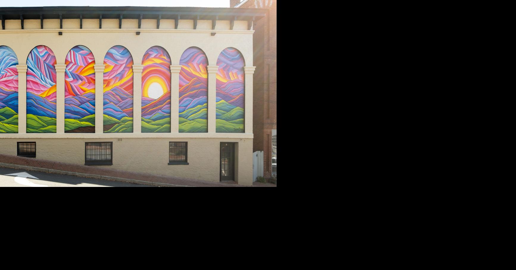 A vibrant welcome home: Fauquier artist Taylor Boyd completes town’s ...
