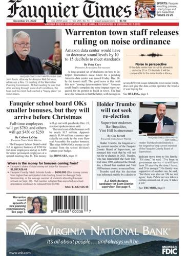 Some Fauquier Times newspapers will arrive in mailboxes tomorrow | News ...