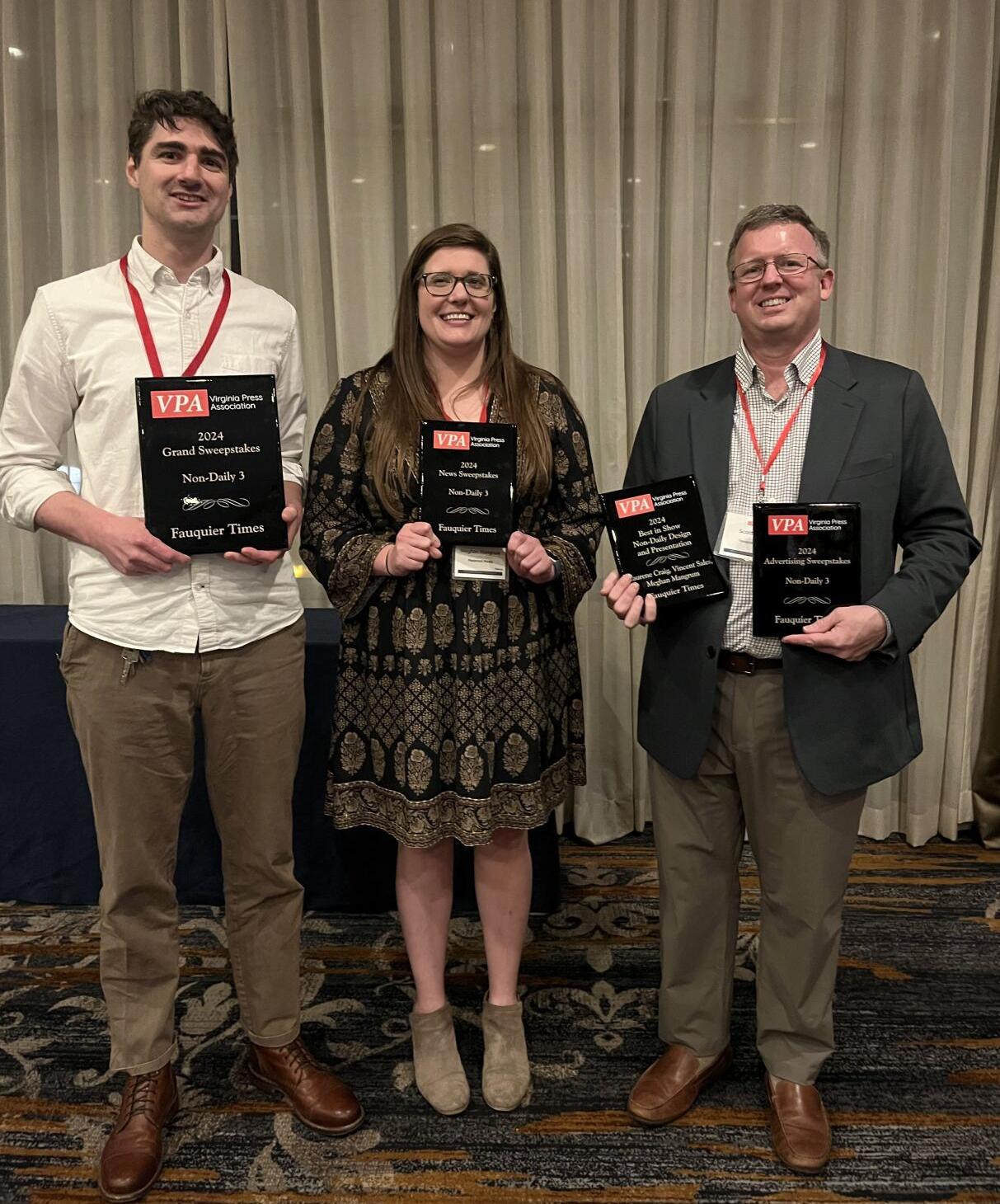 Fauquier Times wins top honors in Virginia newspaper awards | News | fauquier.com