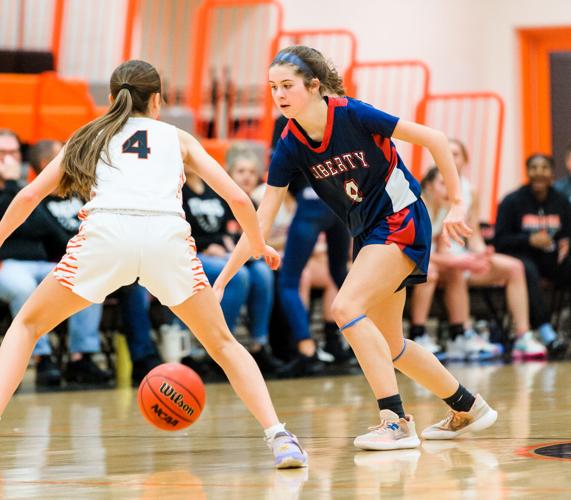 BASKETBALL: Liberty girls edge rival Falcons, 28-26, for first district ...