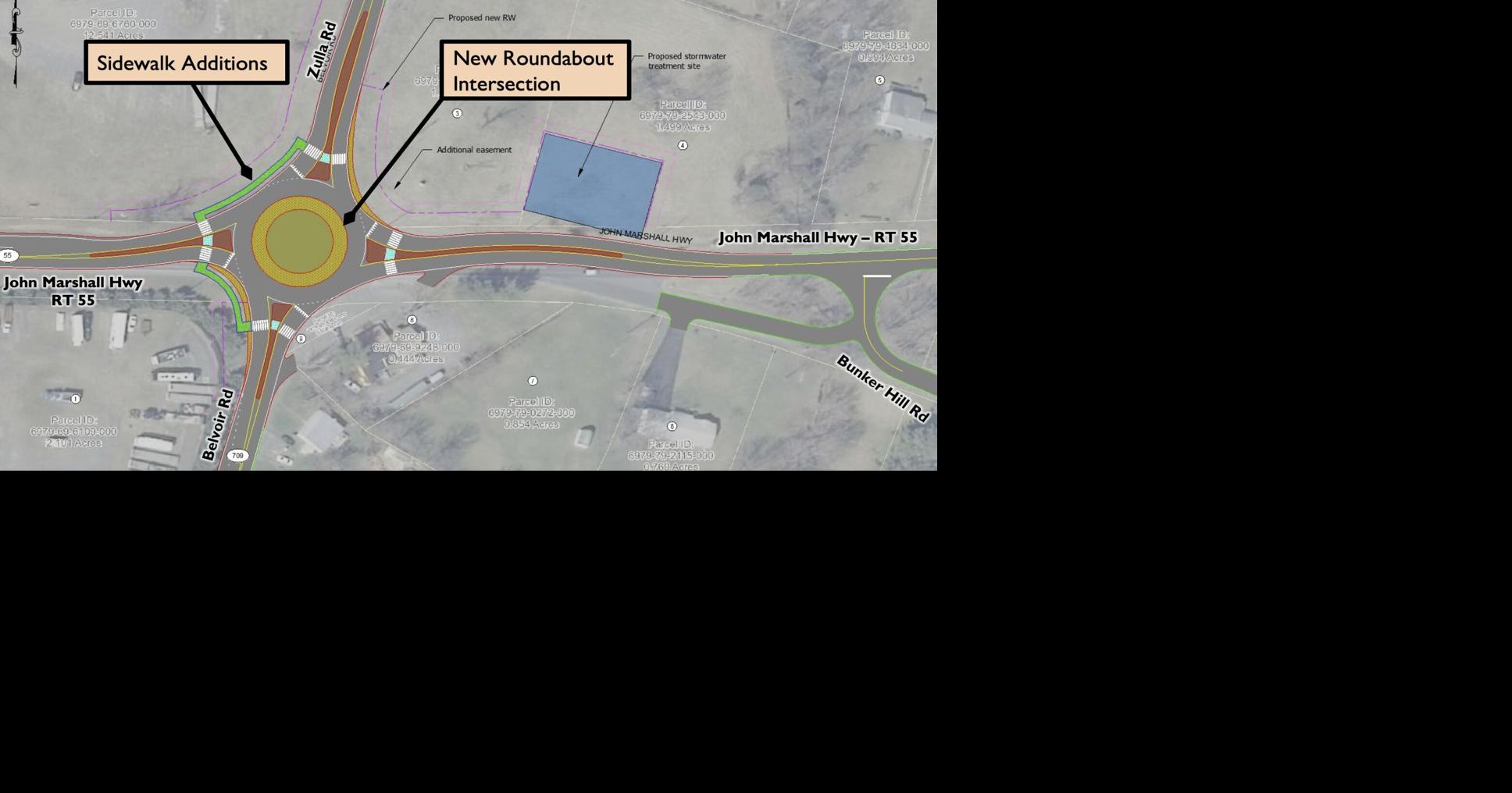 Route 55 roundabout on track for VDOT funding | News | fauquier.com