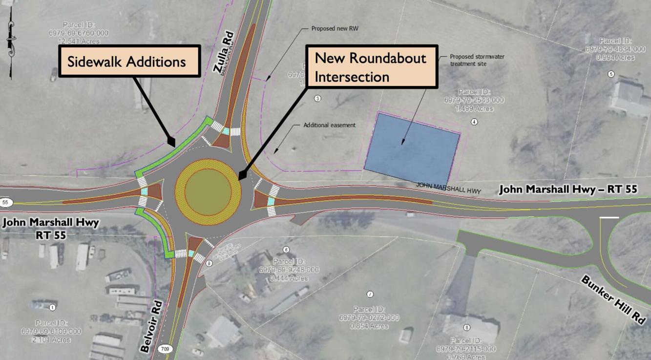 Route 55 roundabout on track for VDOT funding | News | fauquier.com