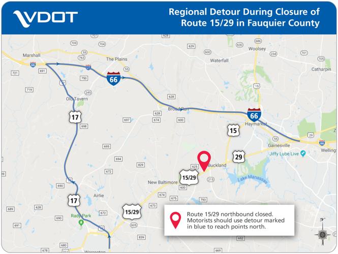 VDOT announces local detours for July U.S. 15/29 project | News ...