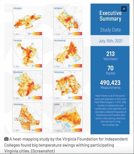 Heat-mapping study found major temperature swings within Virginia ...