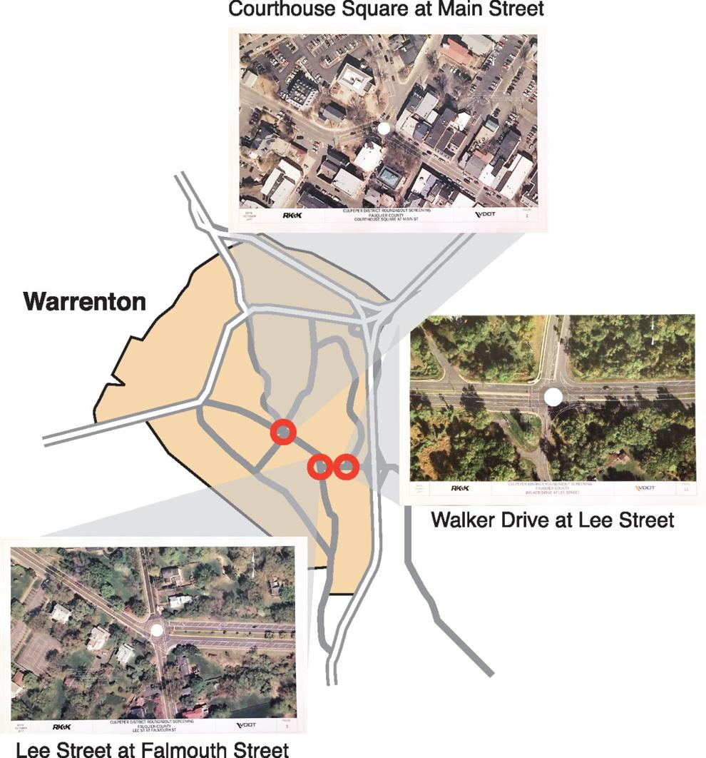 VDOT Proposes three new roundabouts for Warrenton | News | fauquier.com
