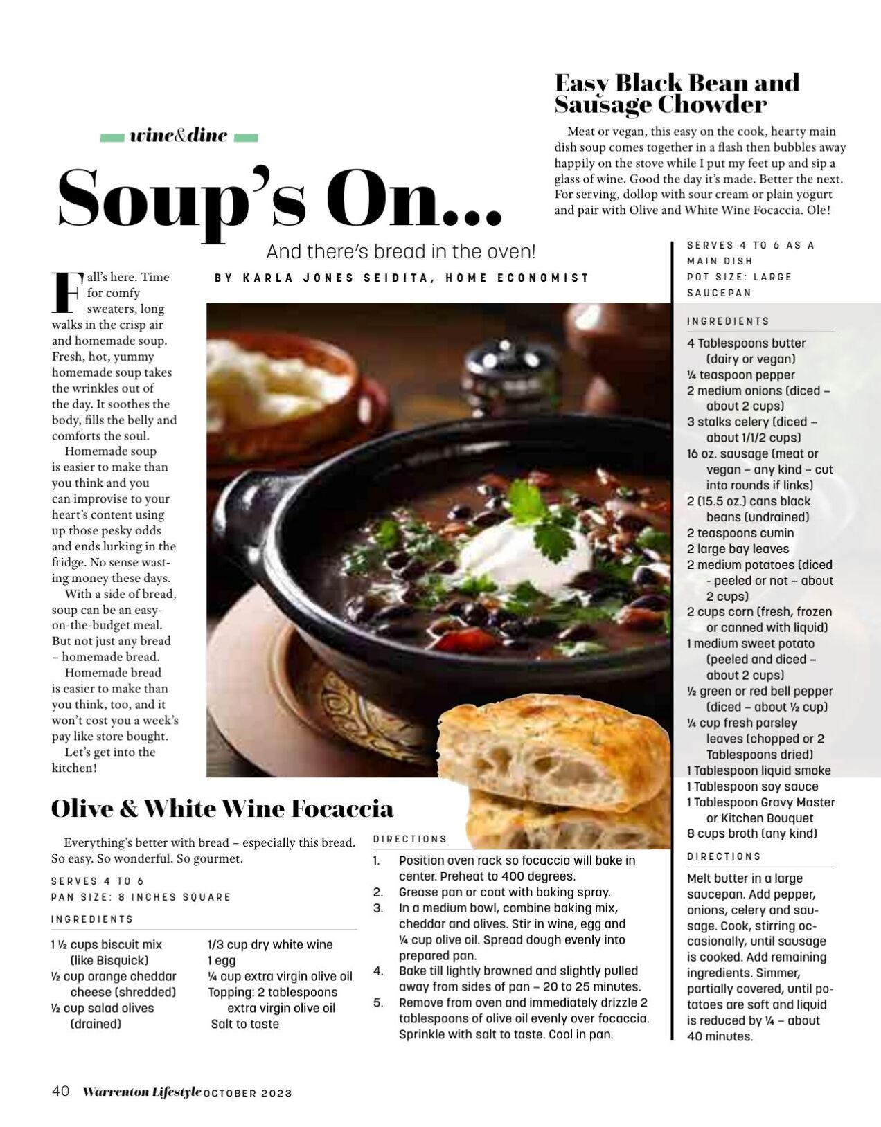Soups on printable recipes | | fauquiernow.com