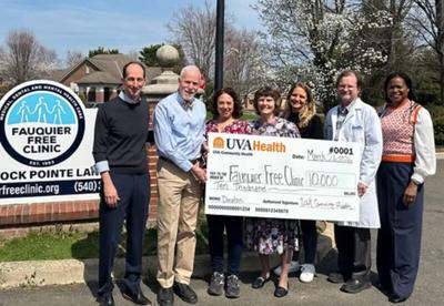Fauquier Free Clinic receives $10K gift from UVA Health | News ...