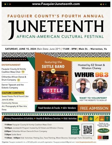 Warrenton Main Street to host fourth annual Juneteenth celebration ...