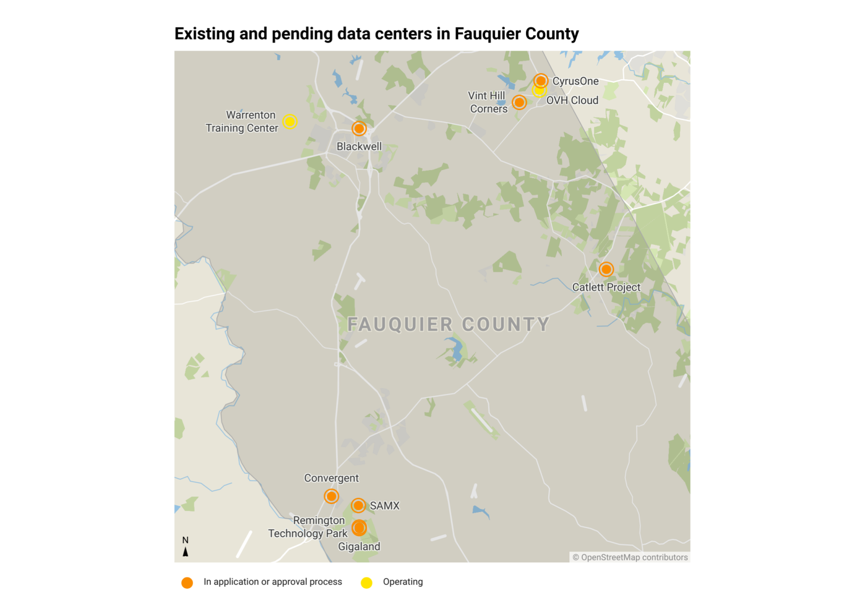 Where data center projects stand in Fauquier County | News ...