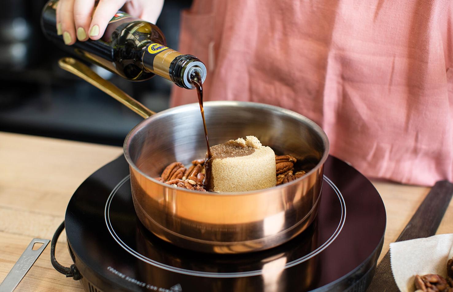 Balsamic Shellacked Pecans | Snacks & Sides | feastandfield.net