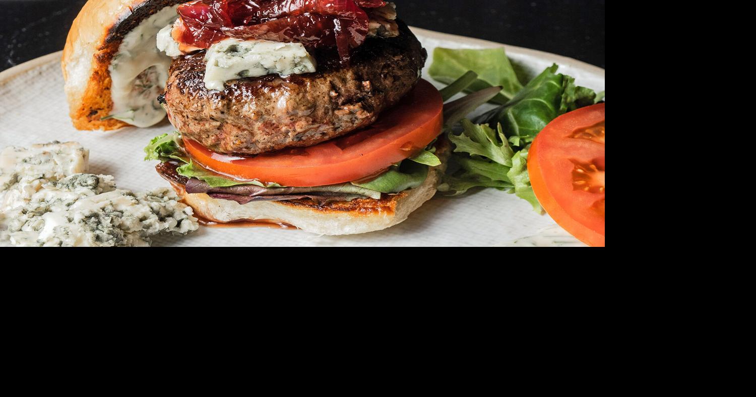 Bison Burgers with Caramelized Onions | Dinner | feastandfield.net