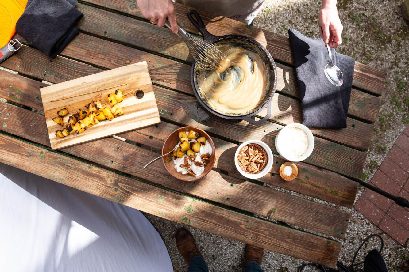 Grilled desserts? Absolutely! This grilled pineapple sundae is the ...