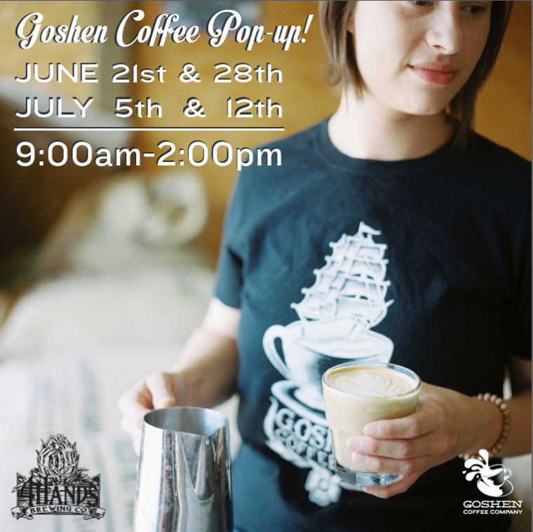 Goshen Coffee, 4 Hands Brewing Team Up for Coffee Pop-Ups