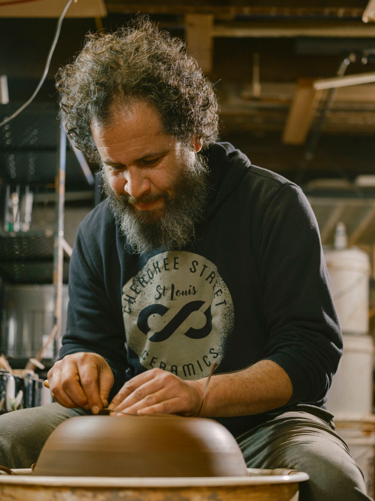 Jeremy Segel-Moss creates art with Cherokee Street Ceramics
