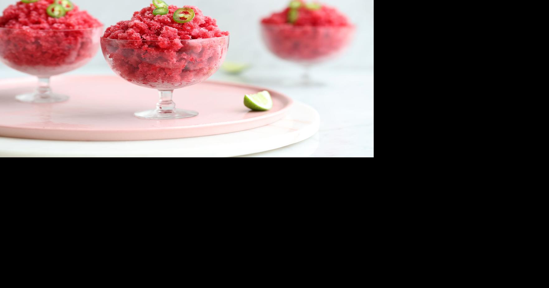 Recipe: Spicy Hibiscus & Raspberry Granita
