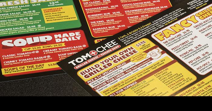 Tom and Chee: Menu