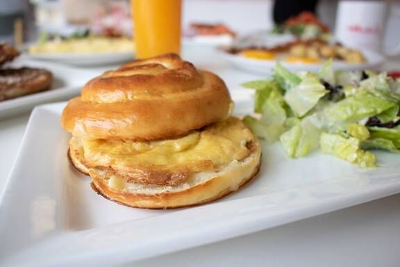 Today’s Takeout: Egg Soufflé Sandwich from André’s Confiserie Suisse