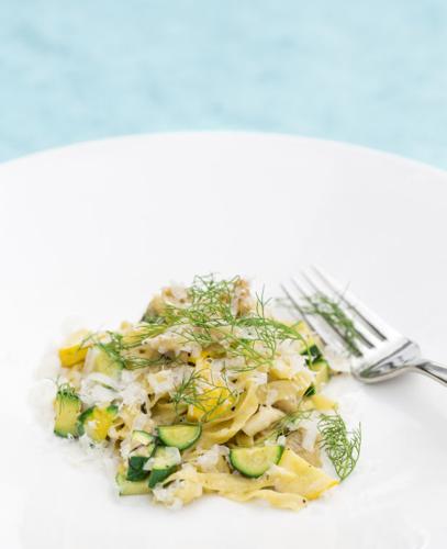 Tagliatelle with Roasted Vegetables