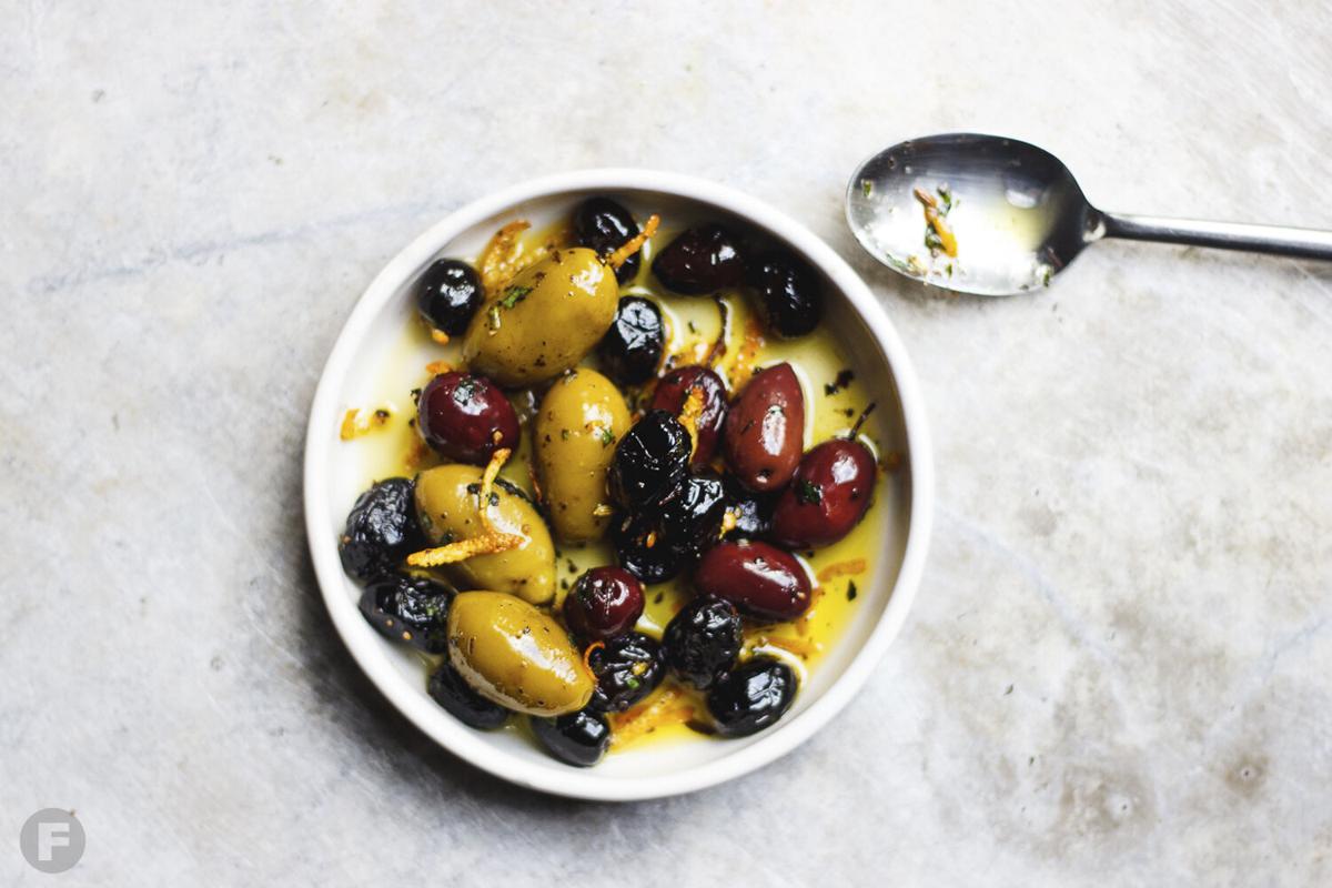 Roasted Herb-Citrus Olives