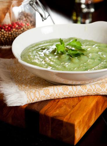 green celery soup