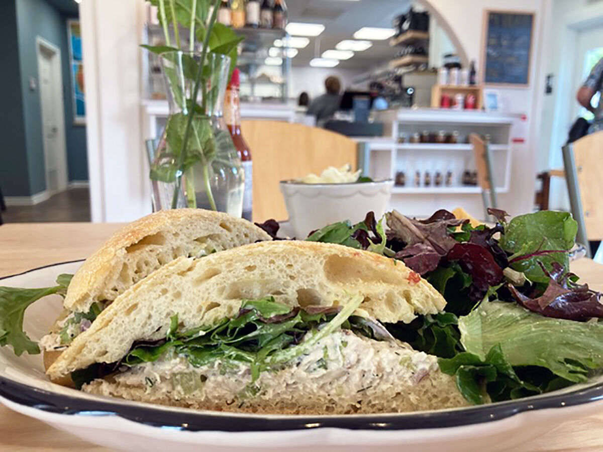 Café Birdie's menu evokes the casual, coastal feel of a beach cafe