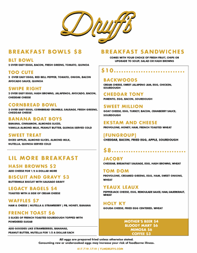 Druff’s to Start Serving Breakfast in Springfield