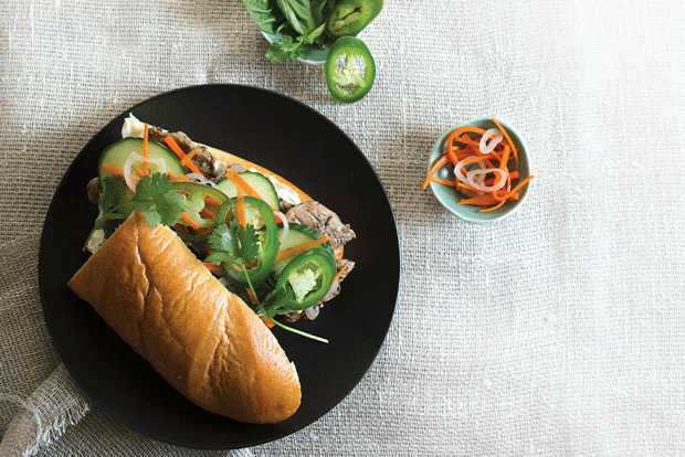 Pork Banh Mi with Homemade Mayo