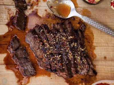 Marinated Sirloin Flap with Chile Glaze