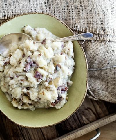 Roasted Garlic and Apple Mashed Potatoes