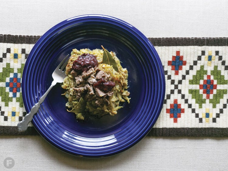 Icelandic Shoulder of Lamb with Caramelized Cabbage and Cognac-Red ...