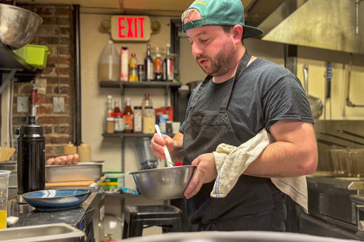 Chef Petty cooks what he likes at Stew's Food & Liquor