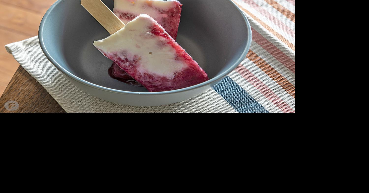 Plum-Yogurt Ice Pops