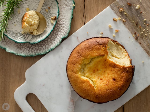 Sweet Corn and Goat Cheese Spoonbread